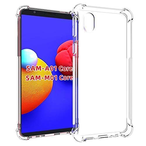 ELICA Samsung Galaxy M01 Core, Bumper Transparent Silicon Case [Slim ...