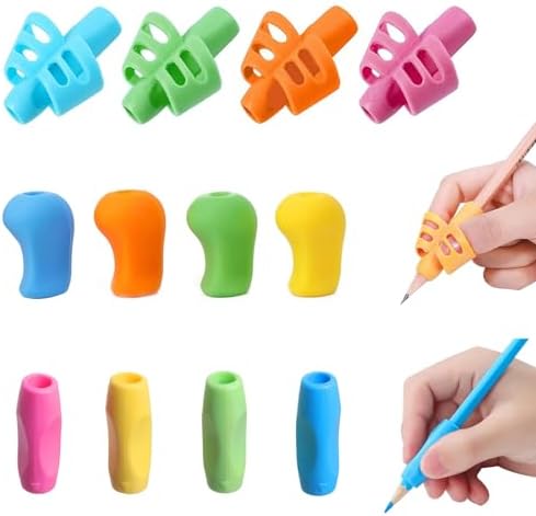 Grips Aide écriture, Enfants Écriture Grip, 12 Pièces guide doigts ...