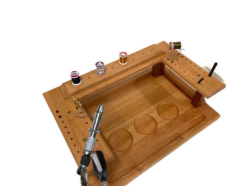 Amazon.com: Fly Tying Station made from Cherry & Mahogany : Handmade ...