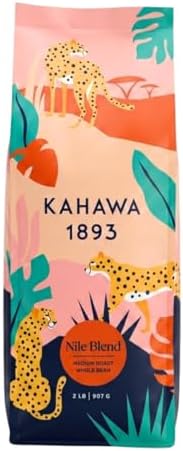 Amazon.com: Kahawa 1893 Whole Bean Coffee Medium Roast Nile Blend 2LB ...