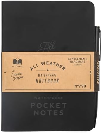 Gentlemen's Hardware Waterproof Notebook 104-Page Pocket Stone Paper ...