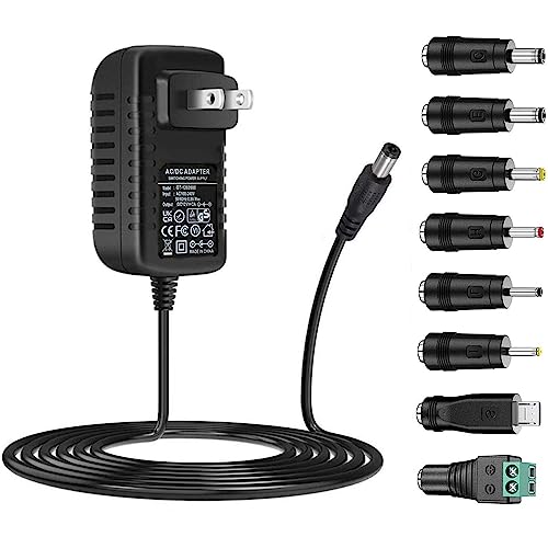 GuanTing Universal AC Adapter 12V 2A Power Supply Charger 24W AC110V to ...