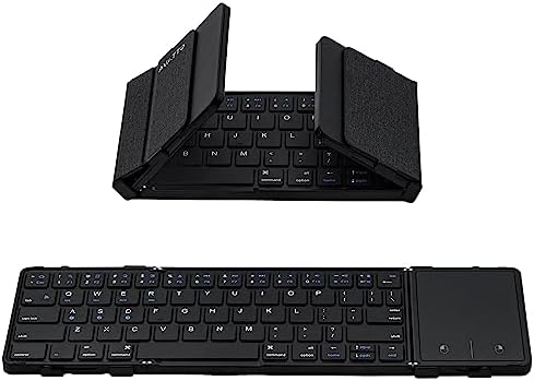 Wigearss Business Full-Size Folding Wireless Keyboard with Touchpad for ...