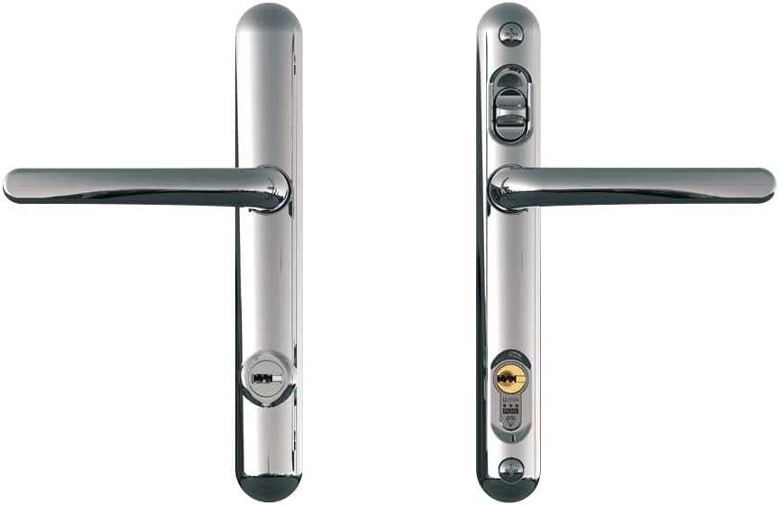 Lock Lock High Security UPVC Lever Door Handle 211mm Screw Positions ...