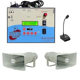 Automatic School Voice Bell Timer with 15watt 2 Speaker, 1 mic Combo ...