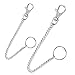 Amazon.com: anezus 2Pcs Chain Belt Set, Wallet Chain, Pants Chain ...