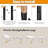 Amazon.com: Folding Table Leg Extenders,Folding Table Leg Risers for ...