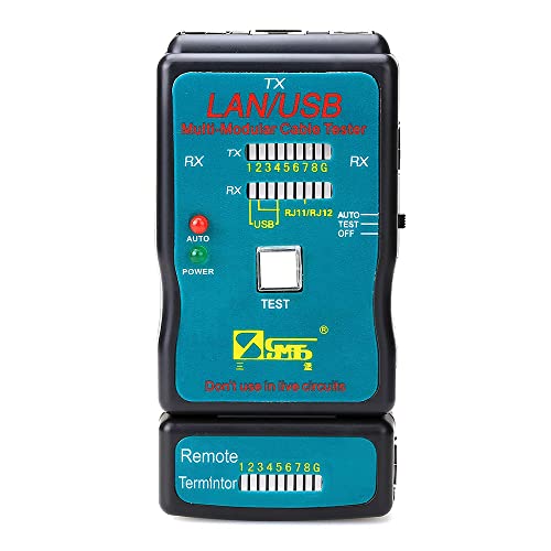 Cable Terminal Tester for Connection Safety - RX - TX - RJ11 - RJ45 ...