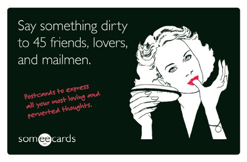 Say Something Dirty to 45 Friends, Lovers, and Mailmen (someecards): Postcards to Express All ...