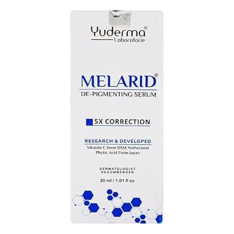 Yuderma Melarid De-Pigmenting Serum, 5 × CORRECTION, With VITAMIN C, 30 ...