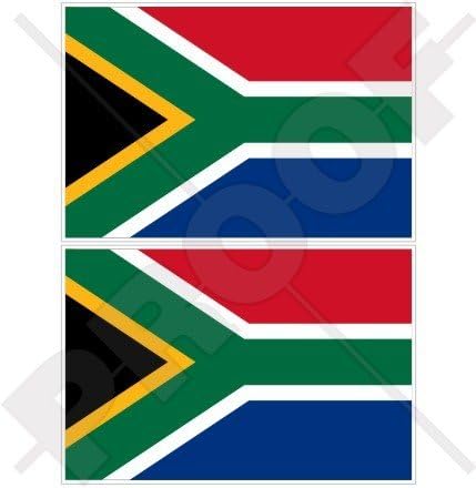 South Africa South African Flag 3" (75mm) Vinyl Bumper Stickers, Decals ...