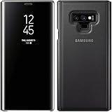 ・ブランド:au+1 collection・Galaxy Note9 純正 手帳型 ケース・フリップを閉じた状態で通話や各種情報表示可能・3段階の角度調整スタンド機能を具備・メタリックカラーの美しいシースルータイプの純正ブックケース・Gal...