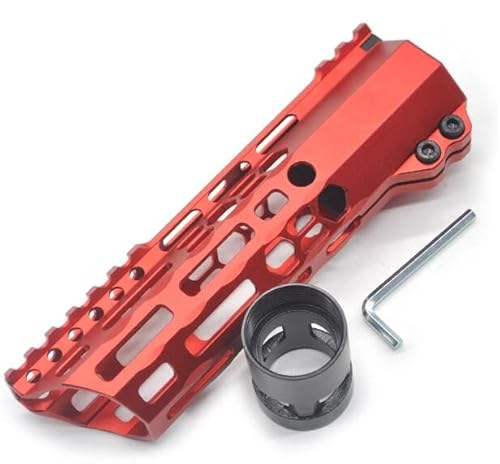 Ultralight Clamp M-system Handguard Rail Mount System_Red (7 inch ...