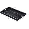 Amazon.com | JPCRAFT Rectangle Wooden Serving Tray Breakfast Tray with ...