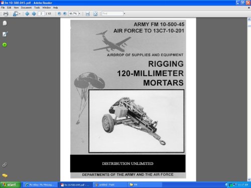 Airdrop Of Supplies And Equipment: Rigging Mortars (U.S. Army Field ...
