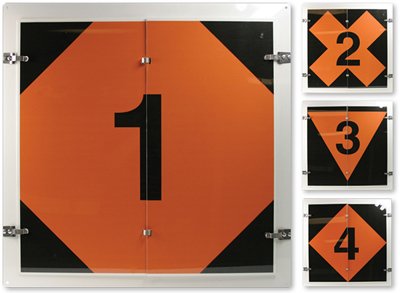 Amazon.com: Military Fire Division Flip Placard, 12" x 12" Non ...