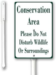 Amazon.com: Uptell Yard Sig Conservation Area Please Do Not Disturb ...