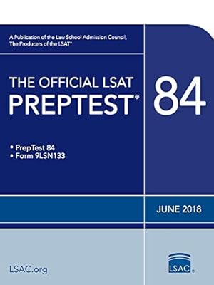 Amazon.com: The Official LSAT PrepTest 84 (Official LSAT PrepTests ...