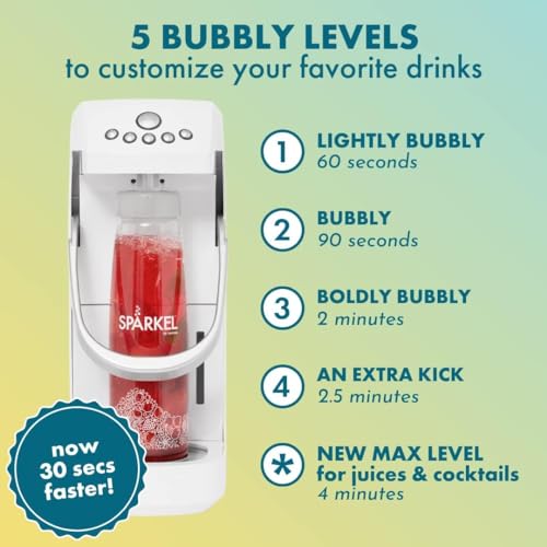 Snapklik.com : Sparkel Beverage System Cherry Red Sparkling Water Maker ...