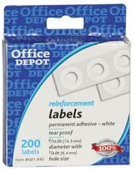 Amazon.com : Reinforcement Labels-200 Per Pack : Paper Reinforcements ...