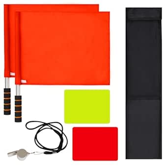 SAWHOX Volleyball Referee Flags Kit : Amazon.co.uk: Sports & Outdoors