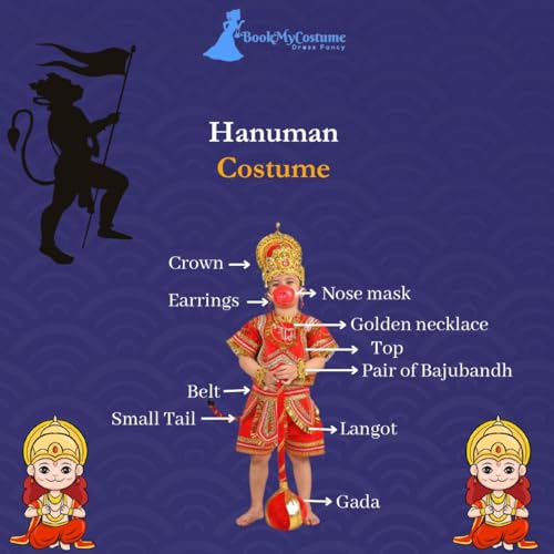 BookMyCostume Complete Hanuman Bajrang Bali Hindu God Kids & Adults ...