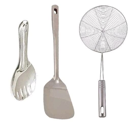 Buy Stainless Steel Cooking Rice Palta & SS Palta with Long Handle ...