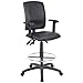 Multi-Function Leather Drafting Chair Adjustable T-arms, Ergonomic ...