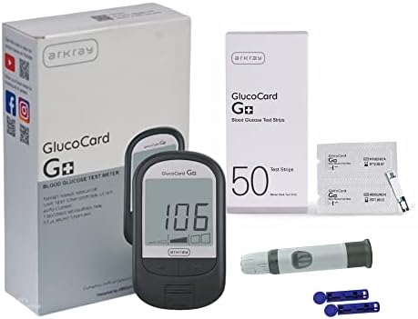 ARKRAY Glucocard G+ Advance glucometer machine | FREE 50 Individually ...