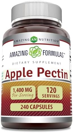 Amazon.com: Amazing Formulas Apple Pectin Supplement | 1400 Mg | 240 ...