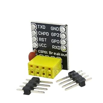 Amazon.com: 5PCS ESP-01 ESP-01S Model of The ESP8266 Serial Breadboard Adapter to WiFi ...