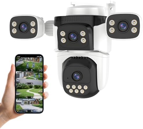 FERREL Cámaras de Seguridad 4K, Cámara de Seguridad Wi-Fi para ...