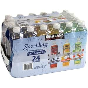 Amazon.com: Kirkland Signature Sparkling Water 17 Oz. Bottle Variety 24-pack : Grocery & Gourmet ...