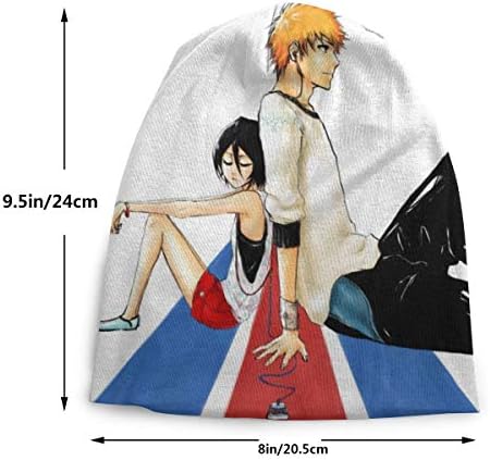 Puilkfgt Bleach Anime Kurosaki Ichigo Kuchiki Rukia Warm Fleece Beanies ...