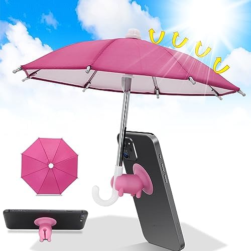 Amazon.com: EFFUN Phone Umbrella for Sun Suction Cup Stand, Cell Phone ...