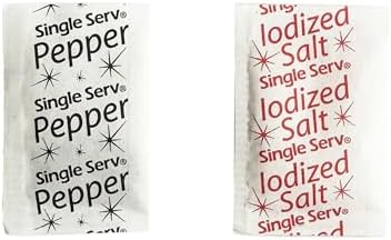 Amazon.com : Salt and Pepper Packets - 250 Pack Iodized Salt, 250 Pack ...