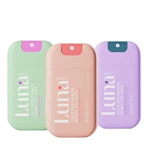 Amazon.com: Luna Daily Spray to Wipe - Trio | Hydrating, Fragrance-Free ...
