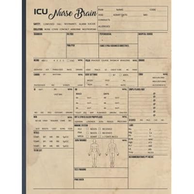 ICU Nurse Brain Sheet: Nursing Brain Patient Health Nepal | Ubuy