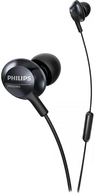 PHILIPS Pro Wired Earbuds, in Ear Headphones with Mic Powerful Bass, Hi ...
