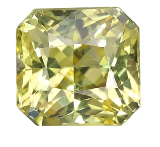 Real Earth Gems natural yellow sapphire 7.5 carat with certificate ...