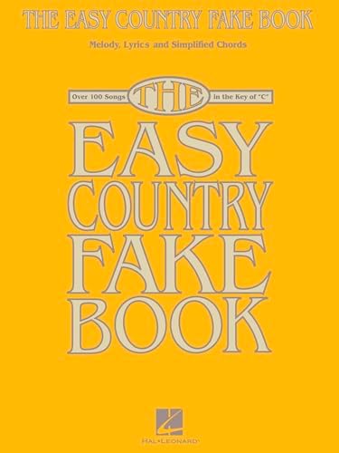 Amazon.com: The Easy Country Fake Book – Piano, Vocal and Guitar ...