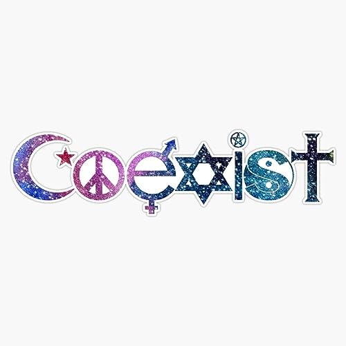 Amazon.com - Coexist - Inspirational Bumper Sticker - Bumper Vinyl ...