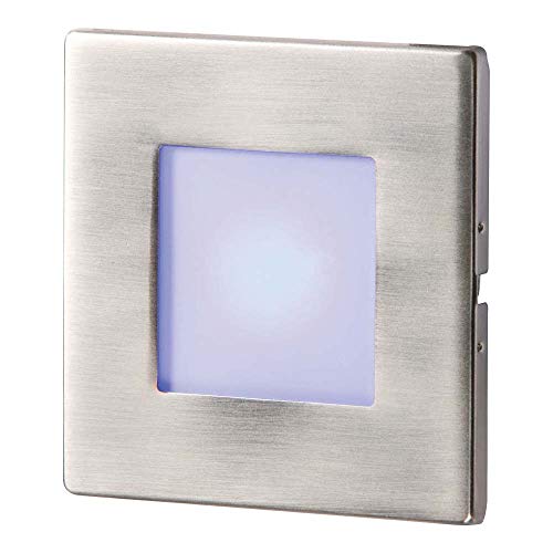 Stainless Steel Recessed LED Wall Light Single Blue – BigaMart