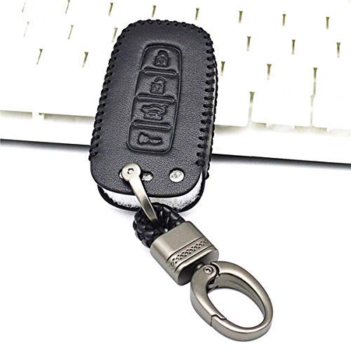 3NH® Genuine Leather Car Key Case Cover Keychain for Kia Rio K2 Ceed ...