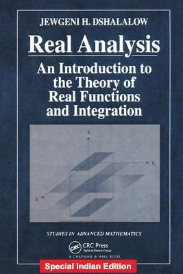 Buy Real Analysis: An Introduction To The Theory of Real Functions and ...