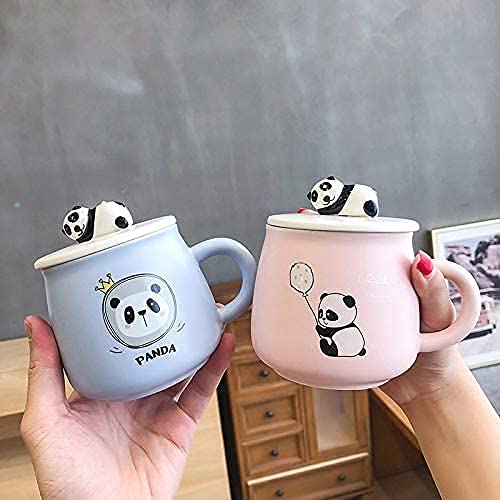 Buy A K Sales Cute 3D Ceramic Panda Coffee Mug with Concave Lid ...
