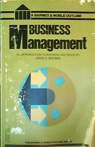 Business Management: John A. Shubin: 9780064600927: Amazon.com: Books
