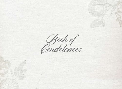 Book Of Condolences: Grey Design | Message Book |Keepsake | Guest Book ...