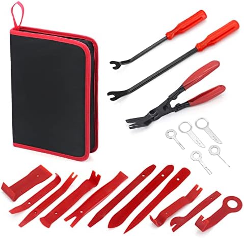 Yuhtech Car Trim Removal Tools, 19 PCS Trim Wedges Trim Removal Tool ...
