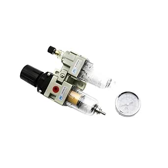 Air Pump Compressor Oil Filter Regulator Trap Pneumatic Water Separator Pressure Manual Drainage ...